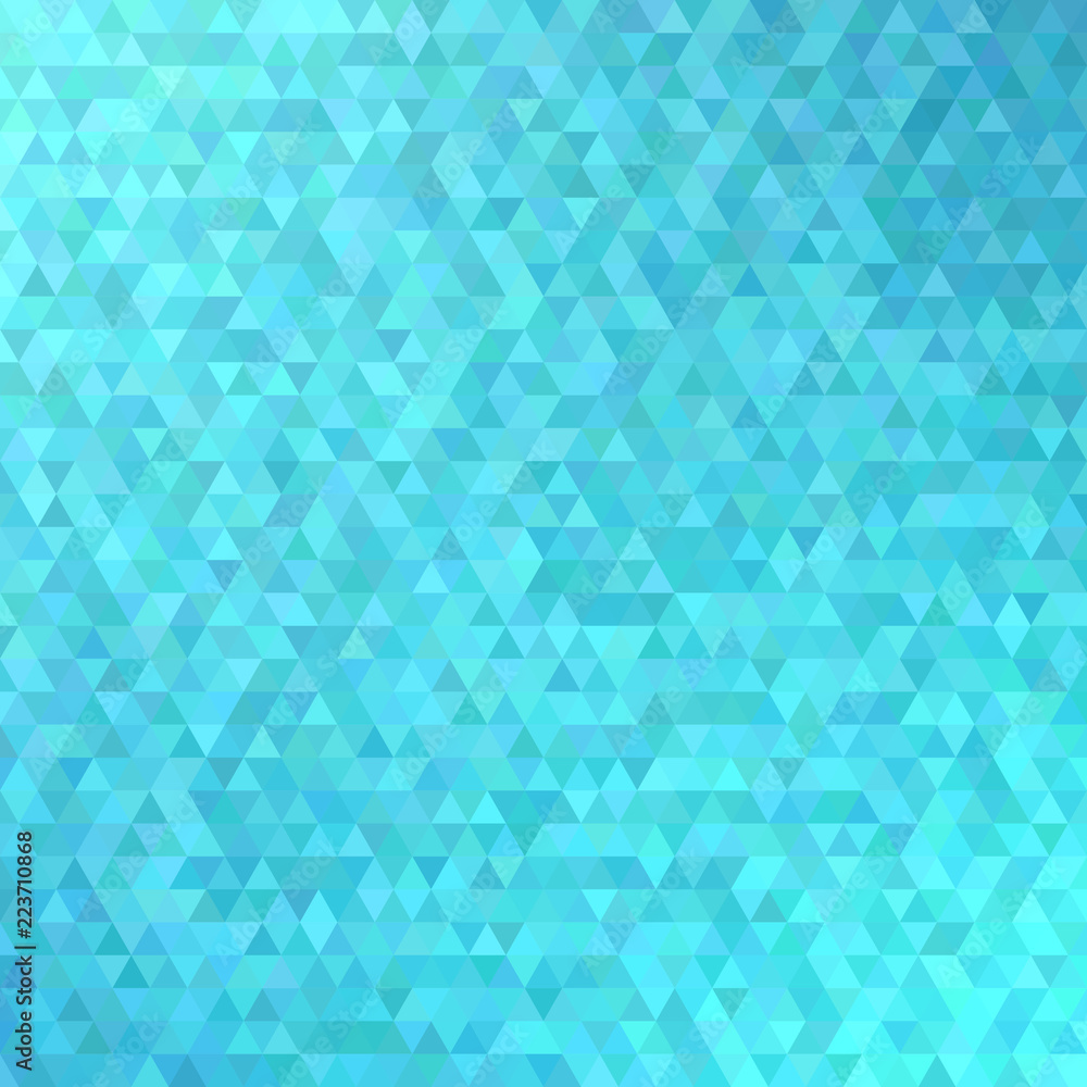 Light Blue Abstract Mosaic Triangle Tile Pattern Background Modern