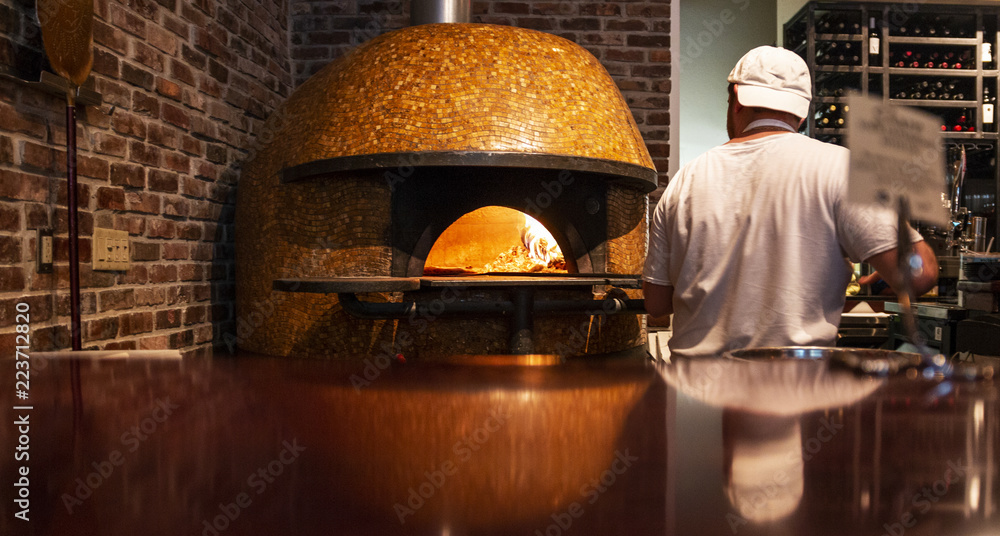 Brick oven pizza restaurant Stock Photo | Adobe Stock