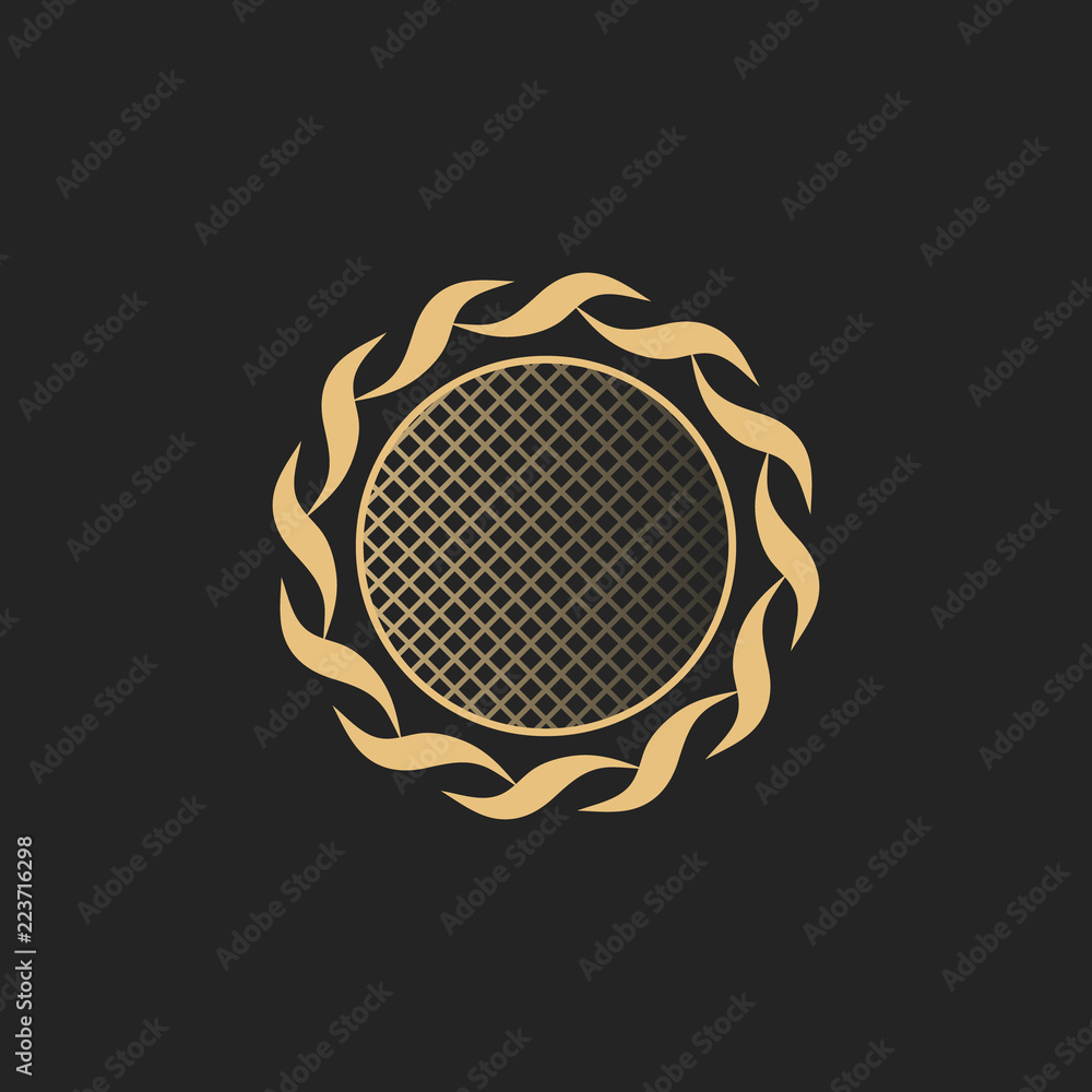 Simple monogram design. Luxury volumetric logo template. 3d line ...