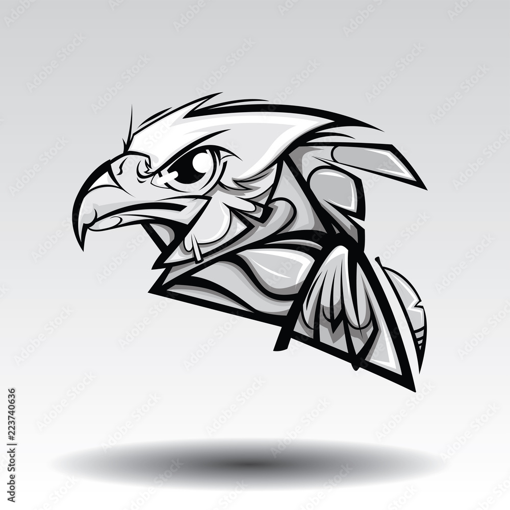 Eagle Design white background. Stock Vector | Adobe Stock
