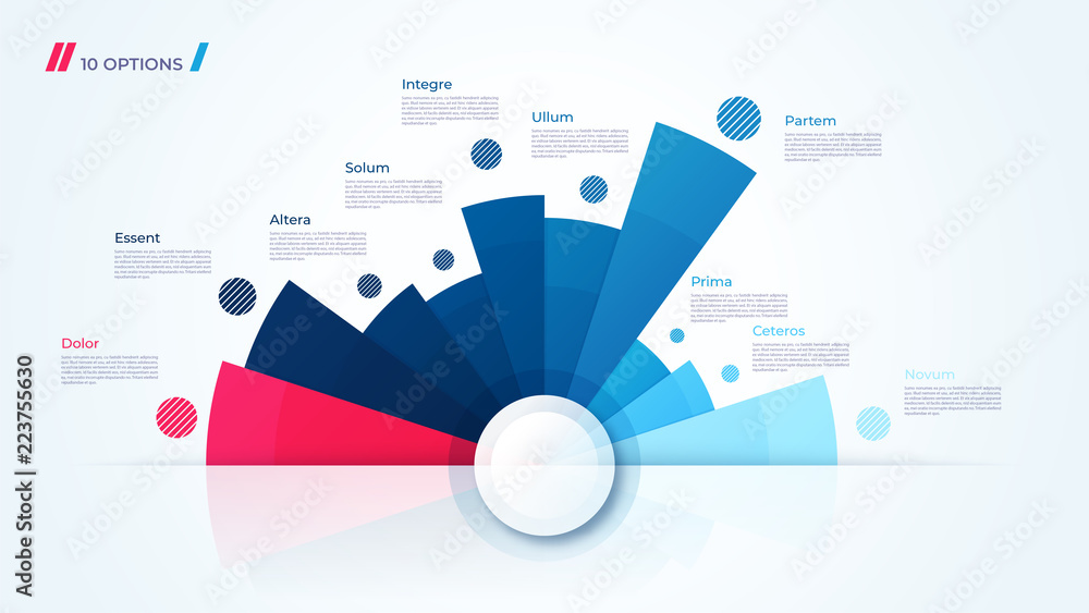 Vector circle chart design, template for creating infographics Stock ... Vector circle chart design, template for creating infographics Stock ...