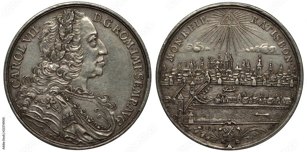 Holy Roman Empire of German Nation German Regensburg silver coin 1 ...