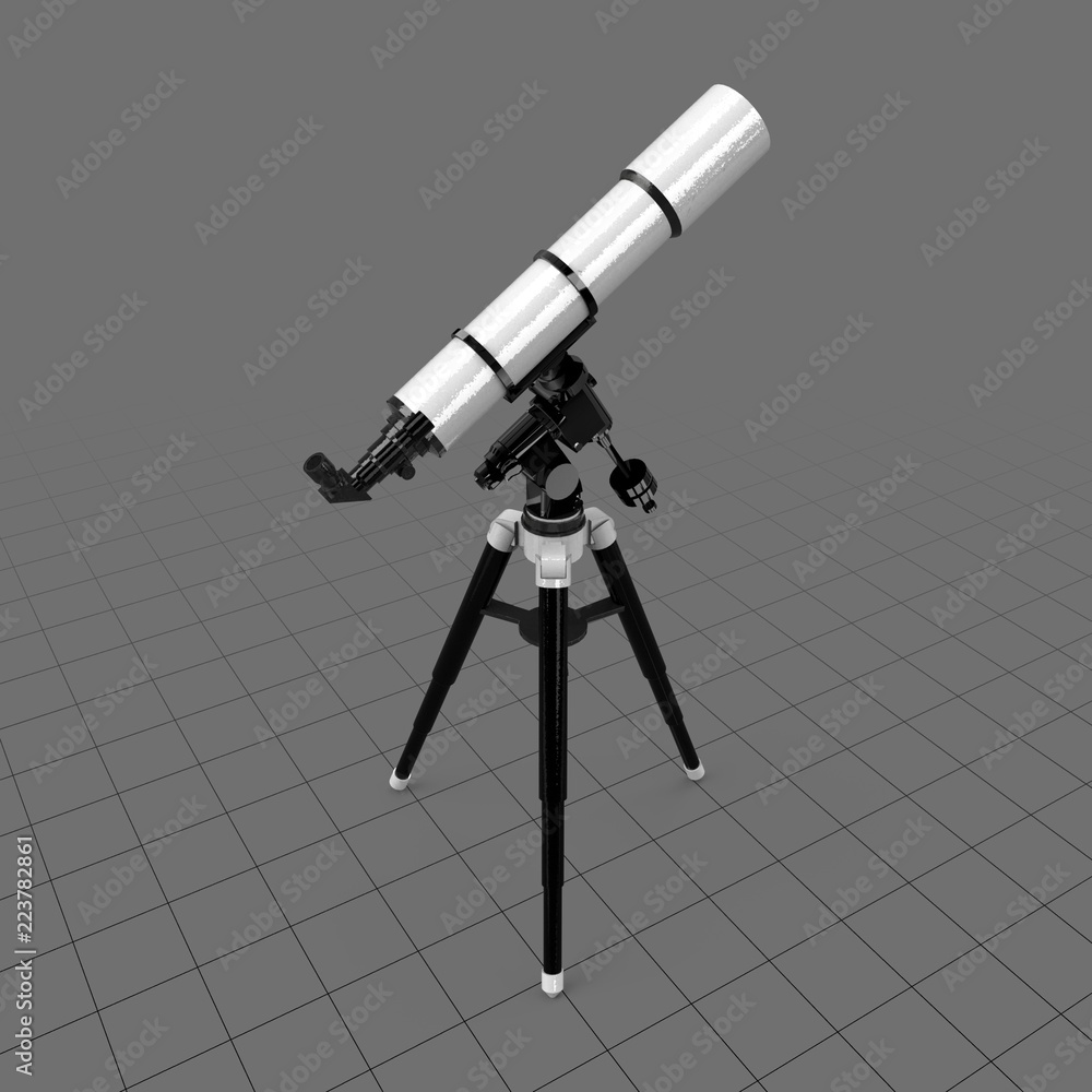 Astronomy telescope Stock 3D asset | Adobe Stock