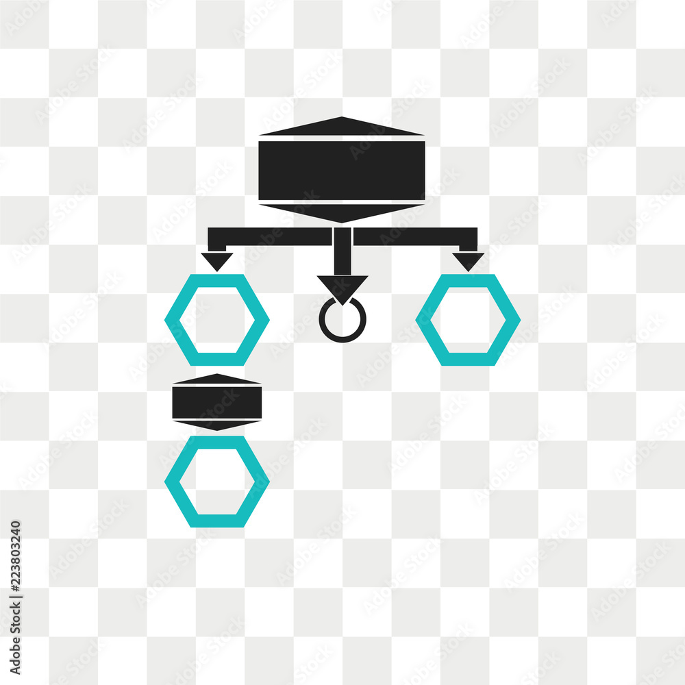 Analysis Process vector icon isolated on transparent background ...