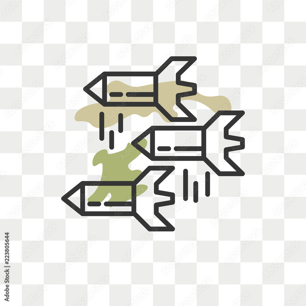 Bomb vector icon isolated on transparent background, Bomb logo design ...