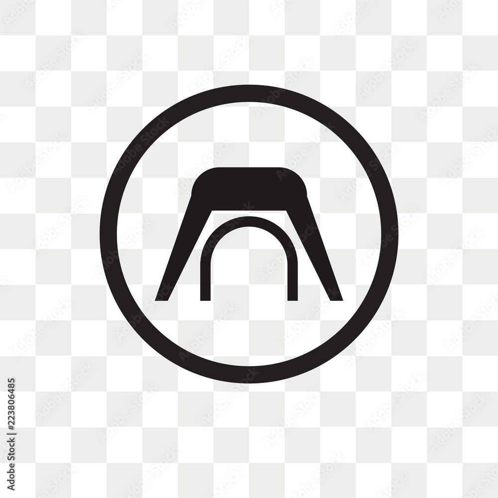 Tunnel vector icon isolated on transparent background, Tunnel logo ...