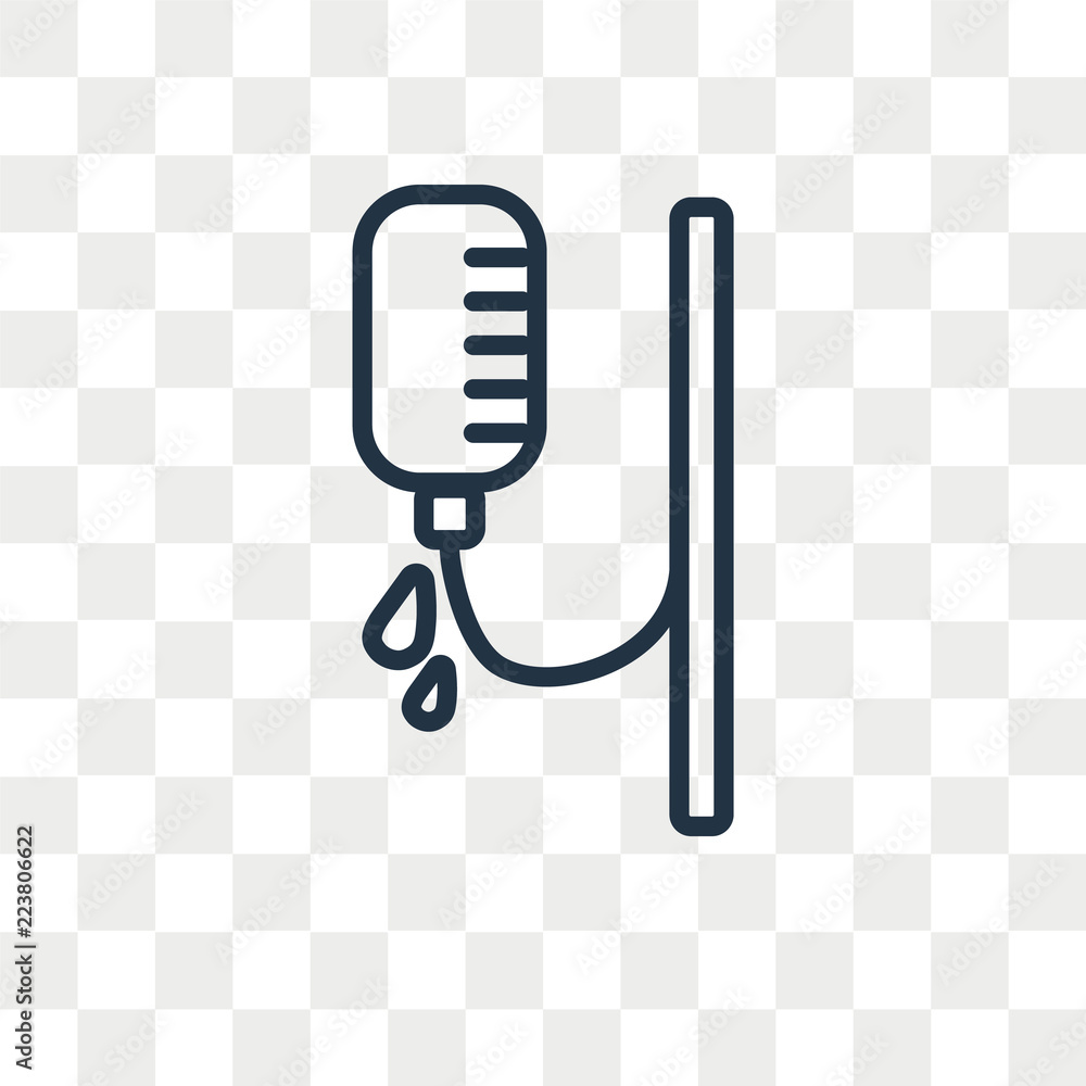 Intravenous vector icon isolated on transparent background, Intravenous ...
