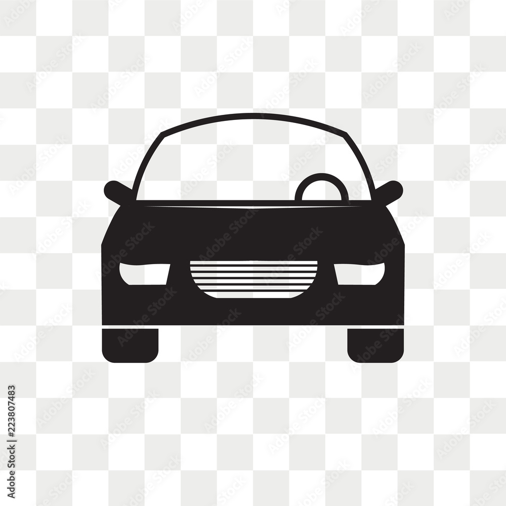 Car vector icon isolated on transparent background, Car logo design ...
