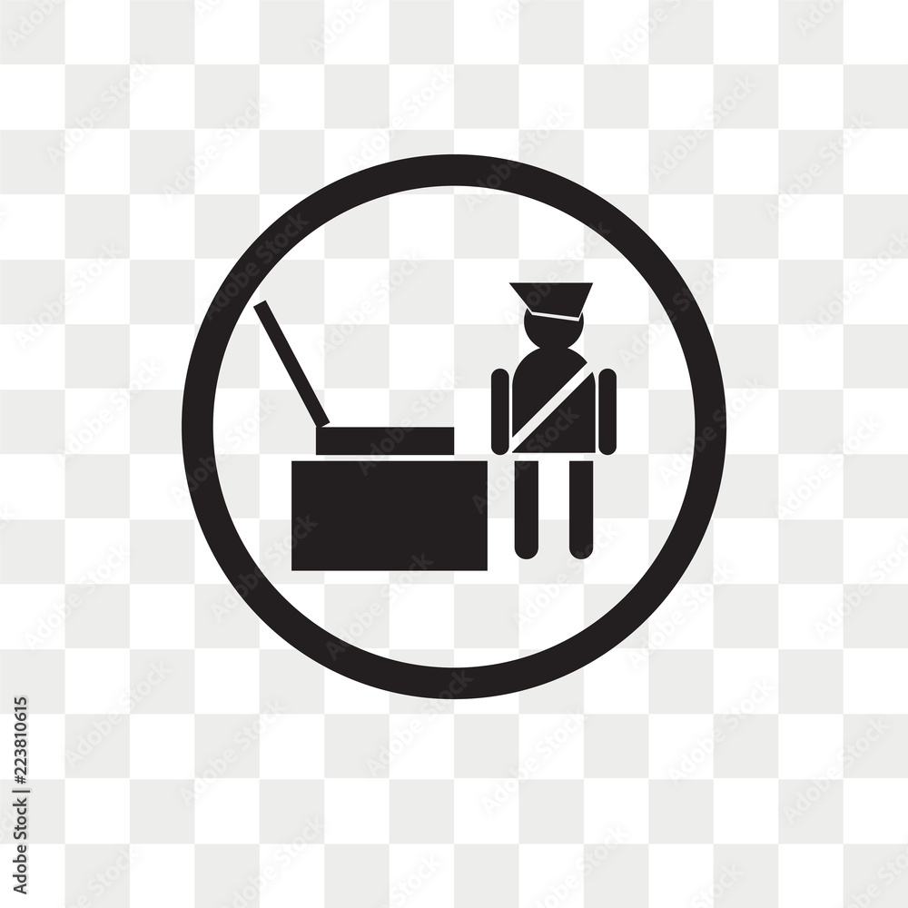 Airport Checking vector icon isolated on transparent background ...