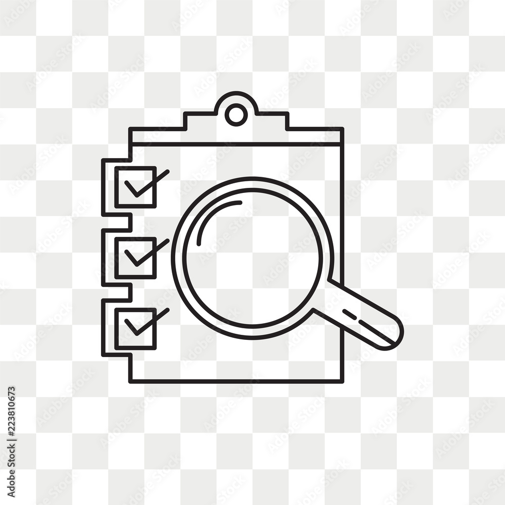Evaluation vector icon isolated on transparent background, Evaluation ...
