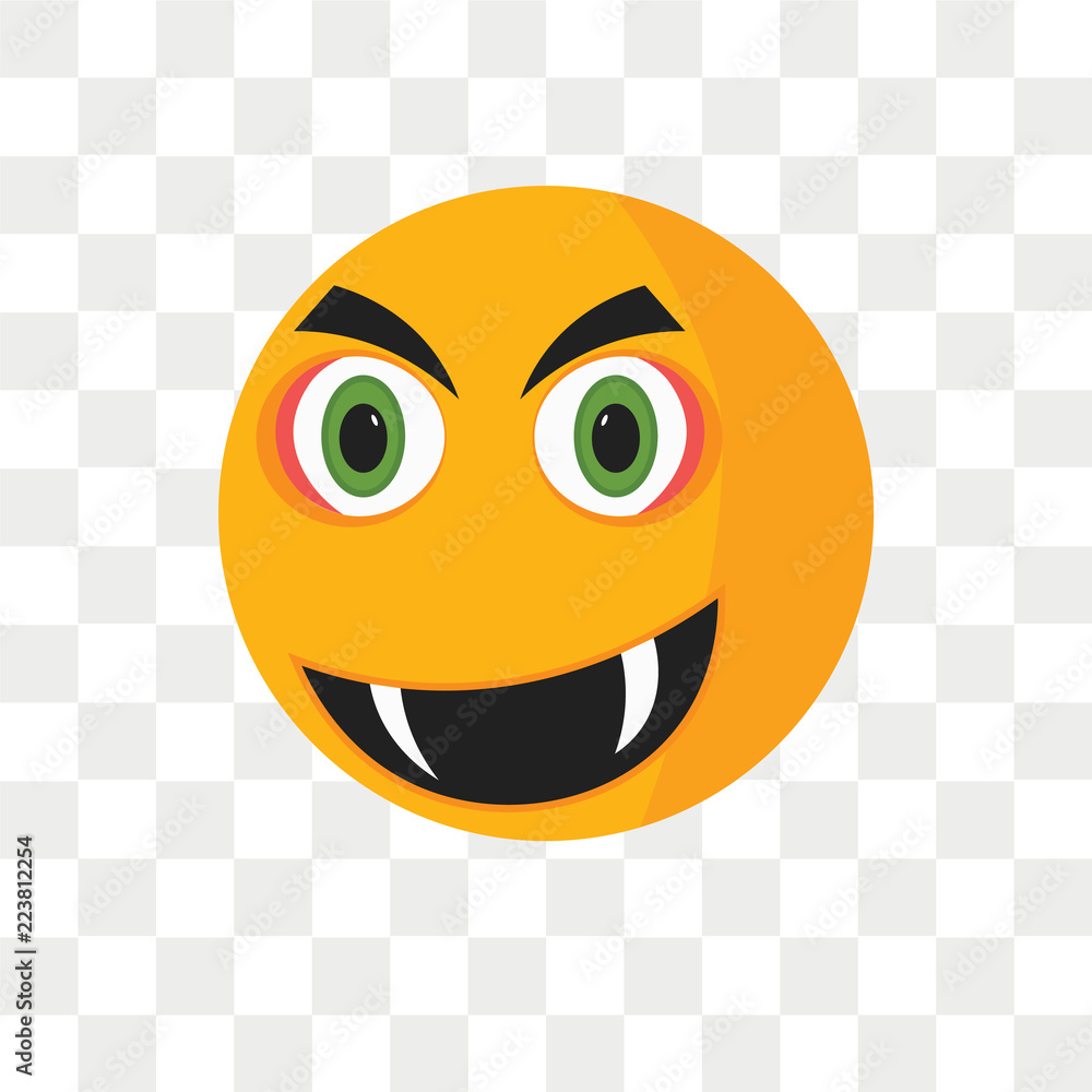 Crying smile vector icon isolated on transparent background, Crying ...