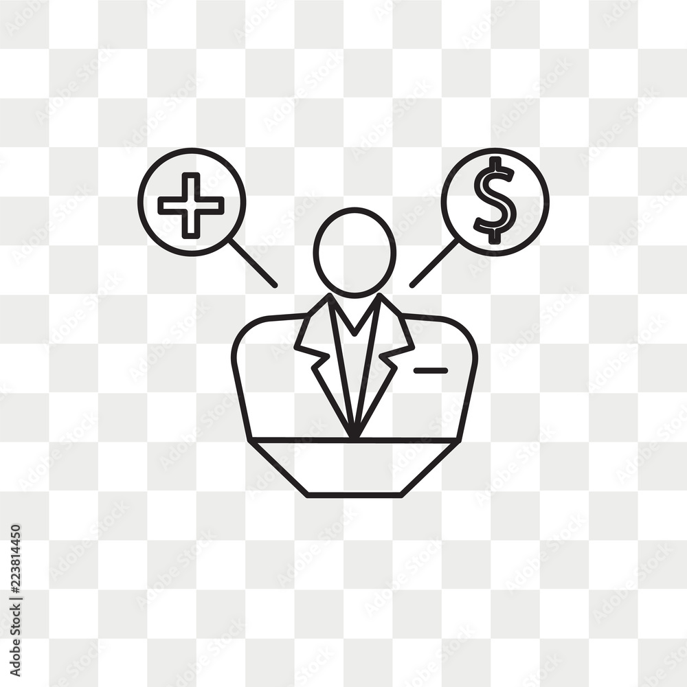 Employee vector icon isolated on transparent background, Employee logo ...