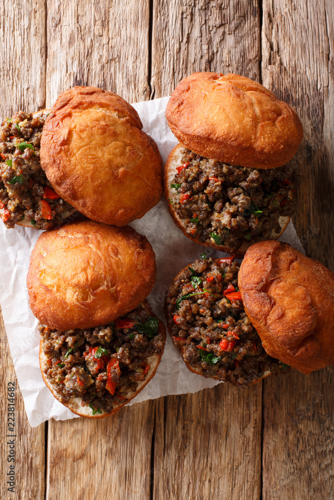 South African Vetkoek aka Fat Cake, crispy outside and warm and fluffy ...