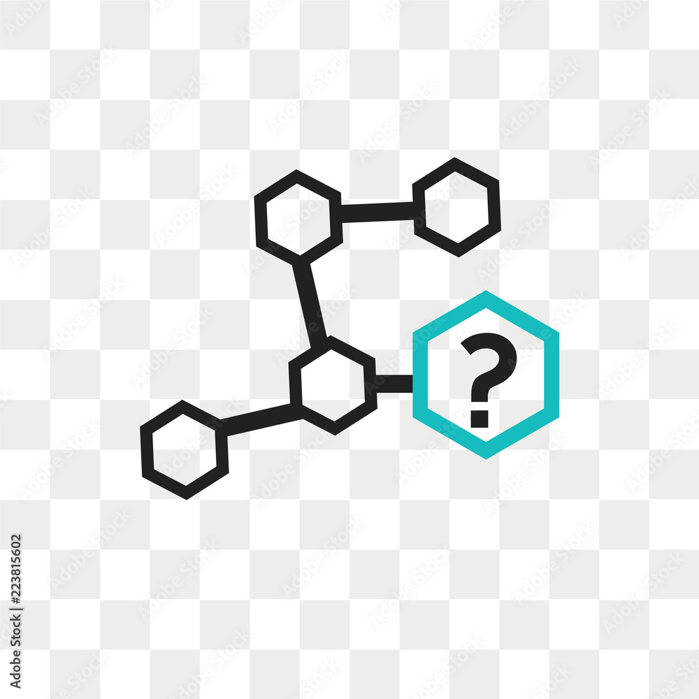 Missing data on analytics line graphic vector icon isolated on transparent background, Missing ...