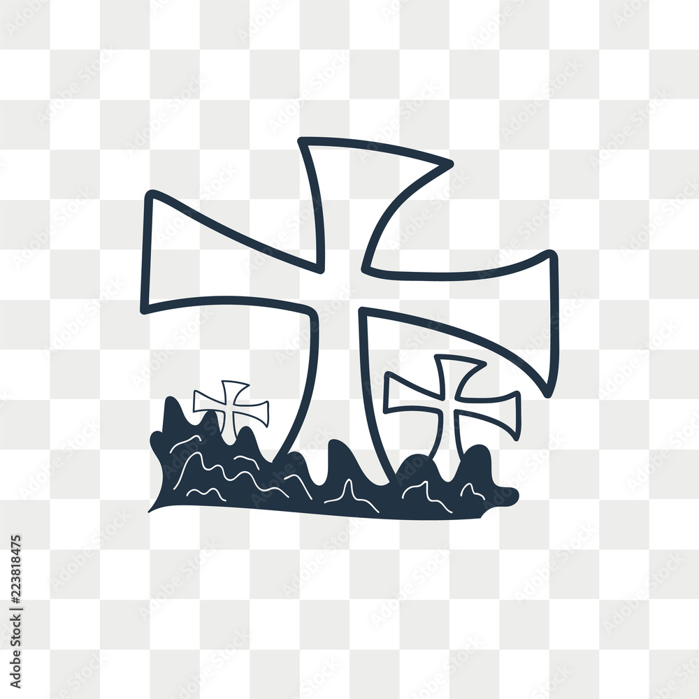 Tomb vector icon isolated on transparent background, Tomb logo design ...