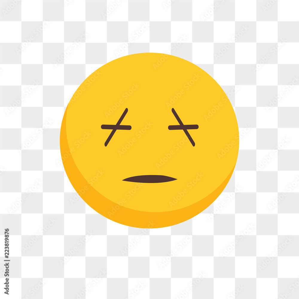 Dead vector icon isolated on transparent background, Dead logo design ...