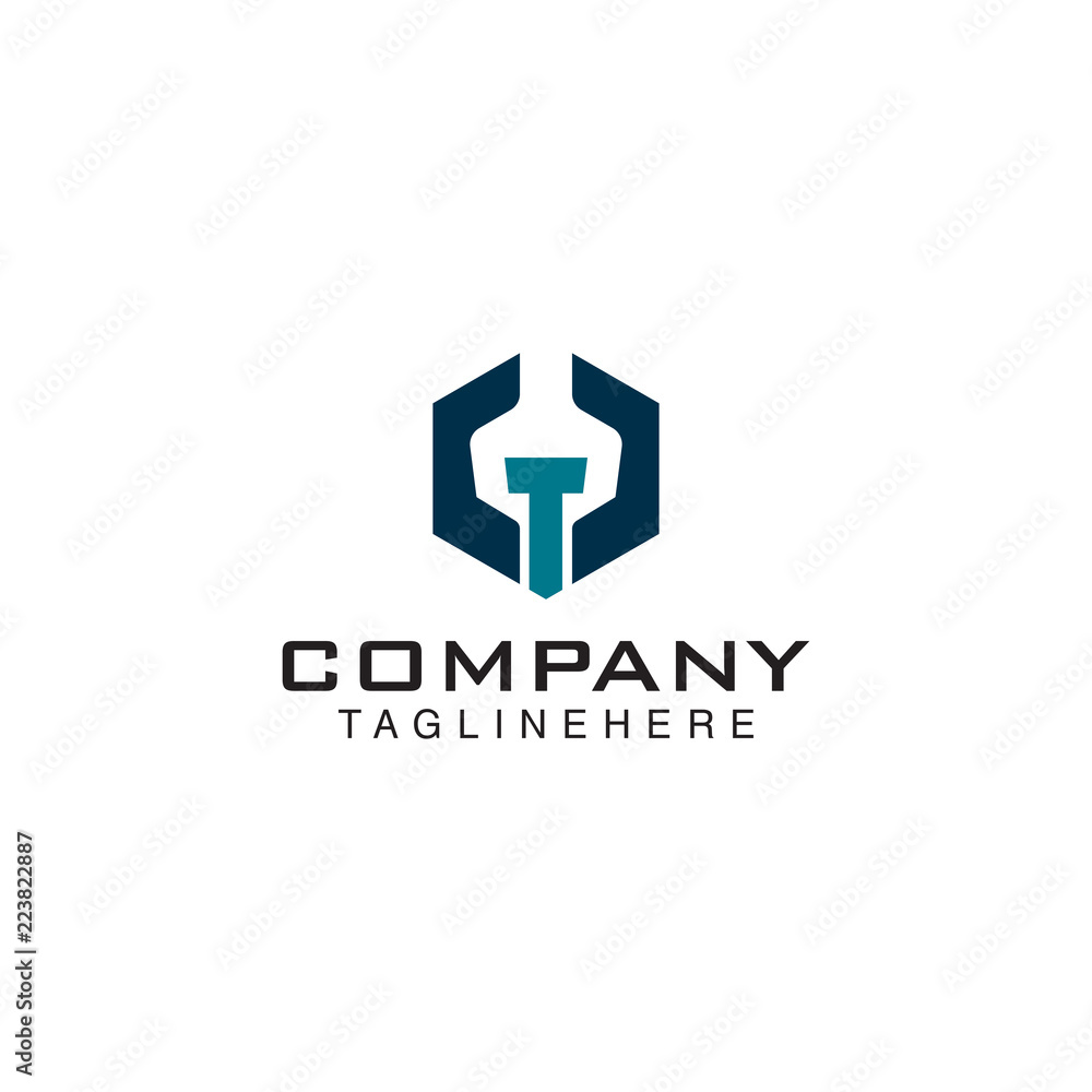 mechanical logo. wrench bolt logo Stock Vector | Adobe Stock