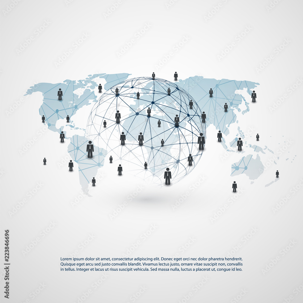 Social Media Connections Map