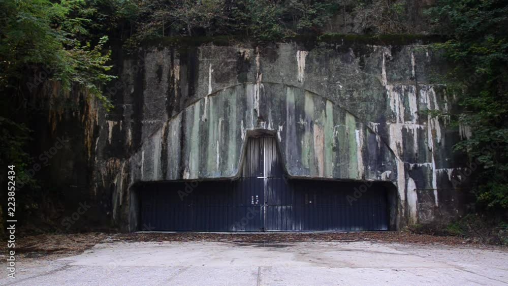 Stockvideon Abandoned Underground Airport Air Base Zeljava. Underground ...