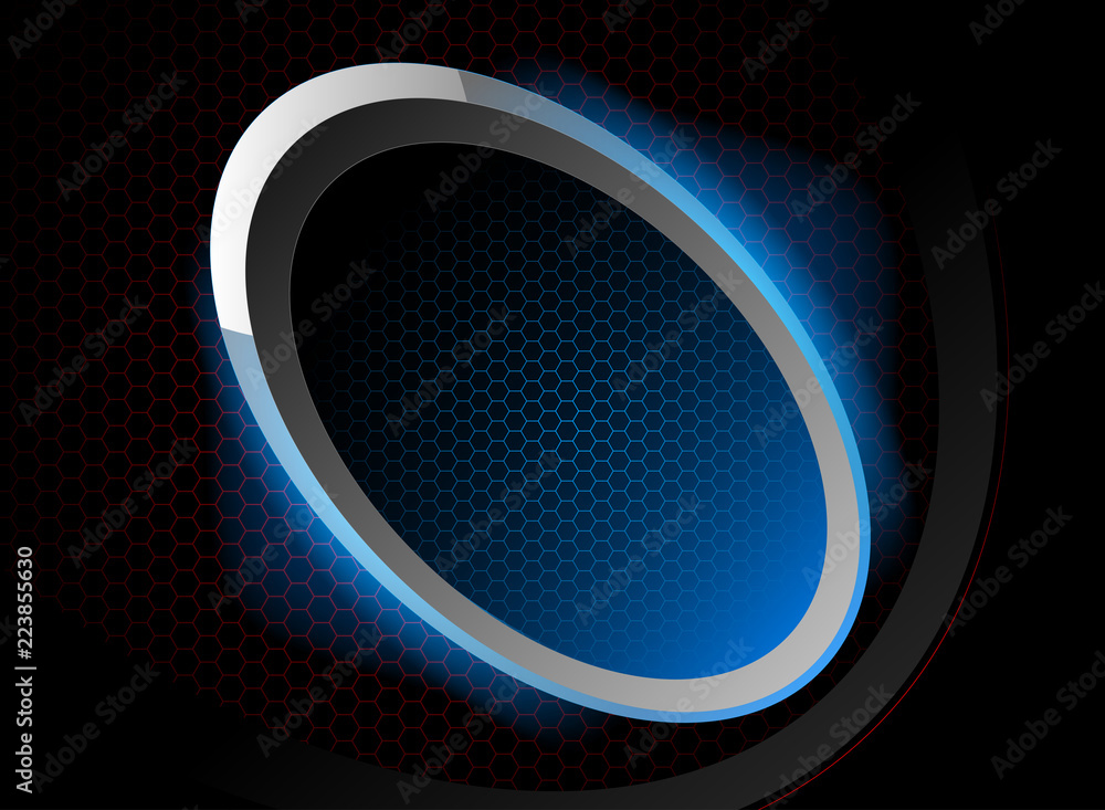 Abstract blue lighting metal shapes scene vector wallpaper backgrounds ...