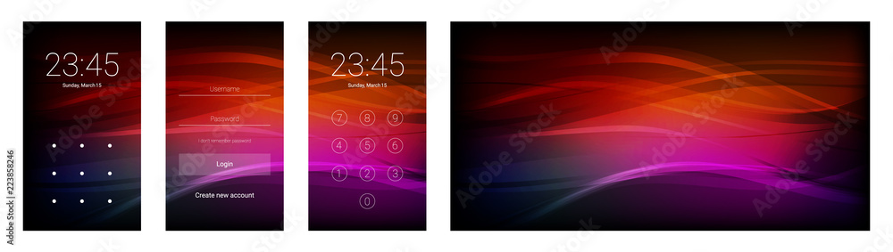 Interface and background Stock Vector | Adobe Stock