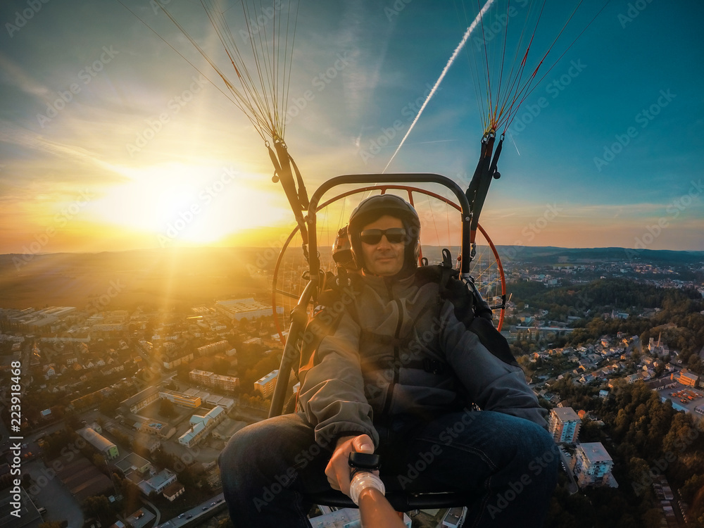 Photo & Art Print Powered paragliding tandem flight, ArtushFoto