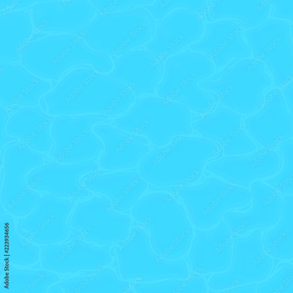 Pool water texture. Clean sea water texture. Vector square background ...