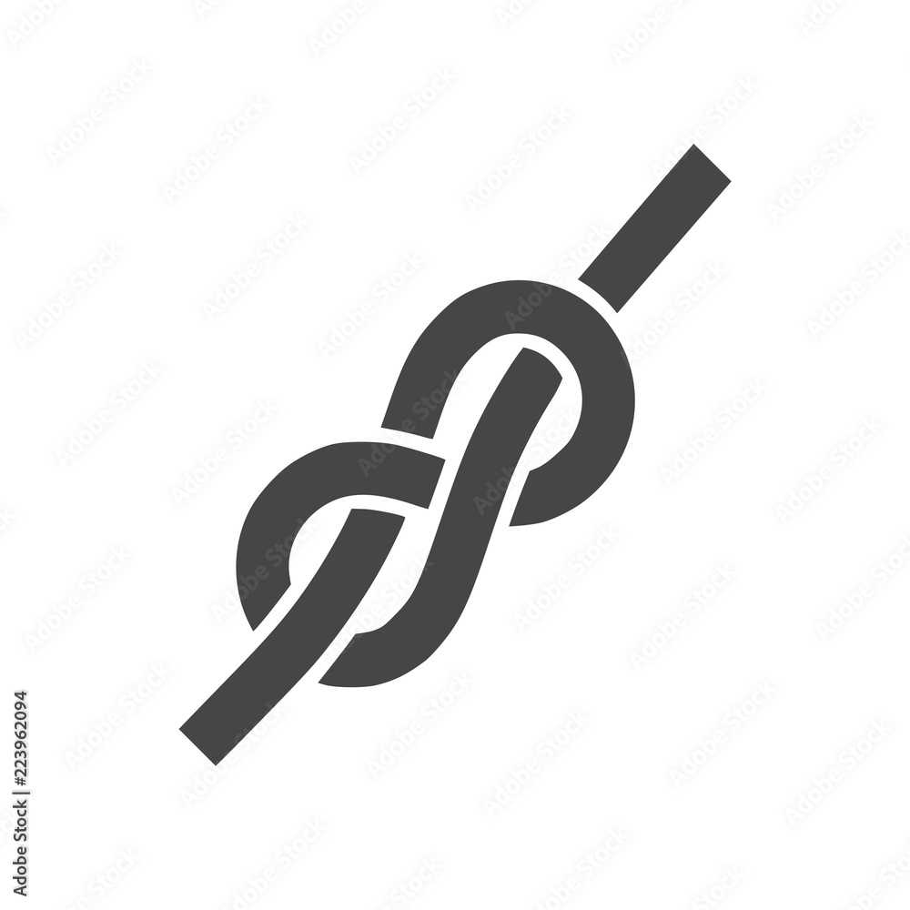 Rope knot icon Stock Illustration | Adobe Stock