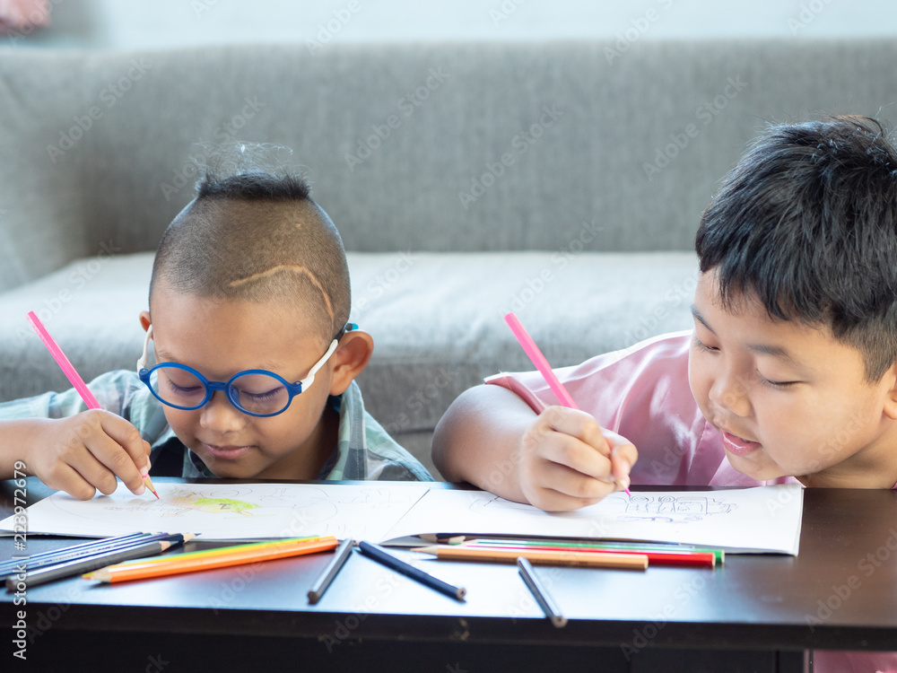 Boys with disability, brain disorders And Left eye is not visible from ...