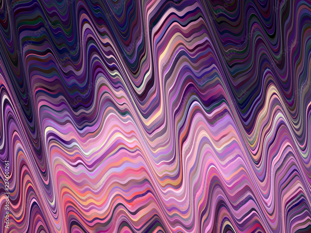 Gradient neon stripes, wavelike shapes, imitation of the surface of ...