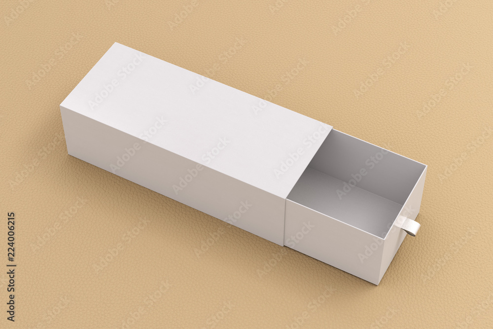 Open blank empty long box Stock Illustration | Adobe Stock