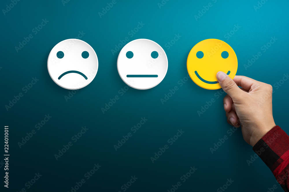 Customer service experience and satisfaction survey concepts. The ...