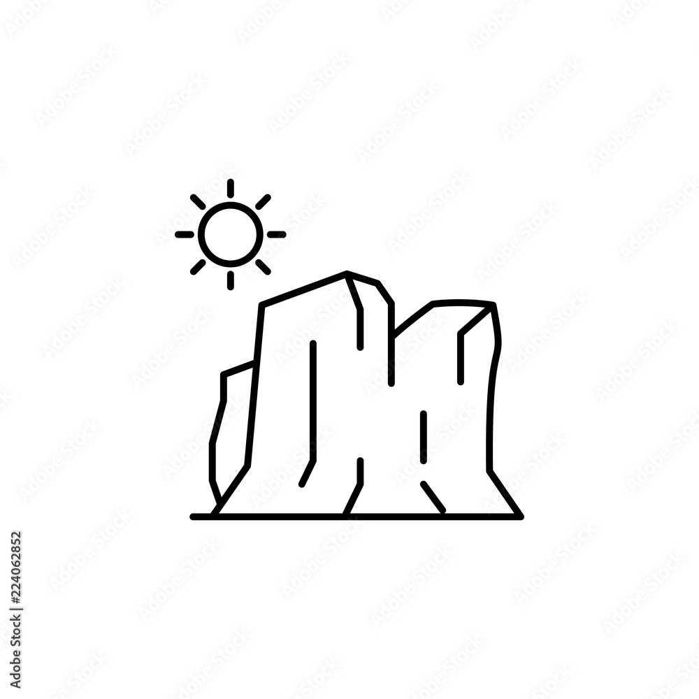 canyon icon. Element of landscape icon for mobile concept and web apps ...