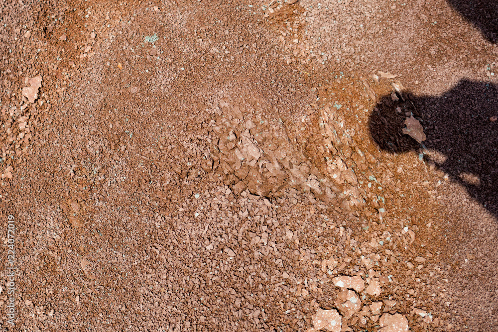 Red earth or soil background. Tropical laterite soil background of red ...