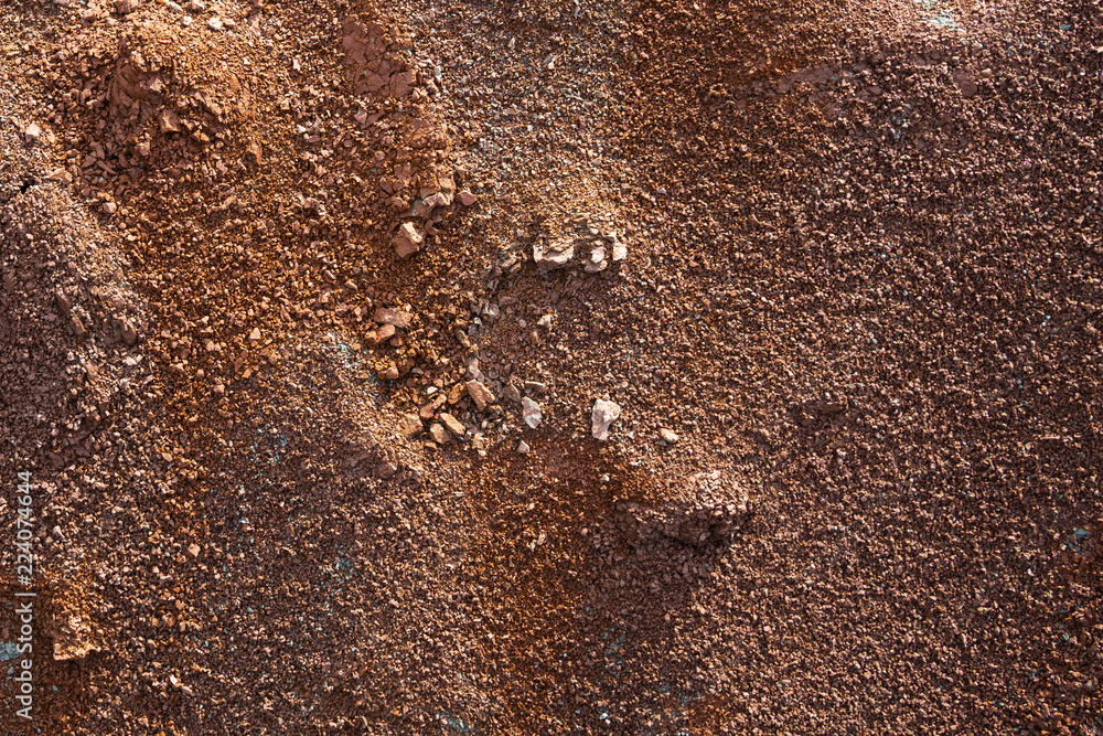 Red earth or soil background. Tropical laterite soil background of red ...
