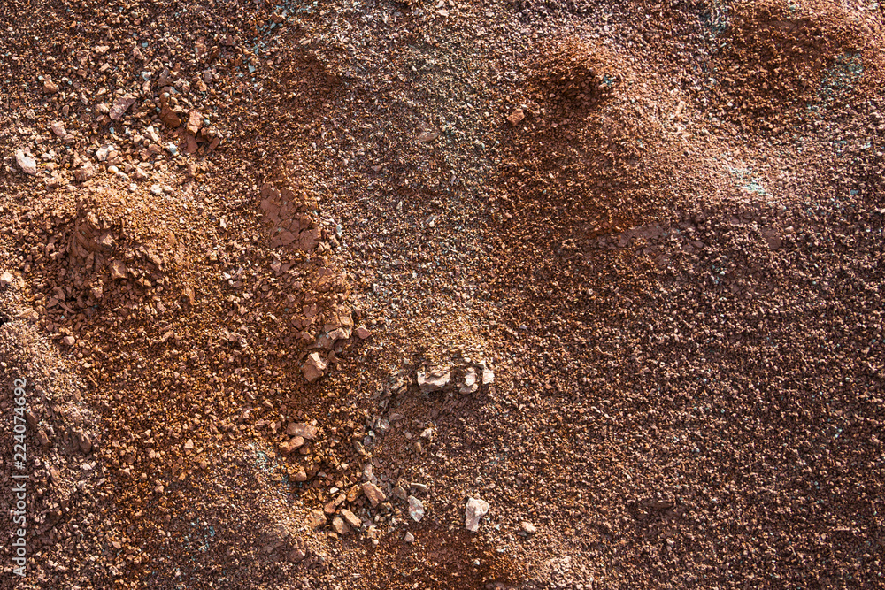 Red earth or soil background. Tropical laterite soil background of red ...