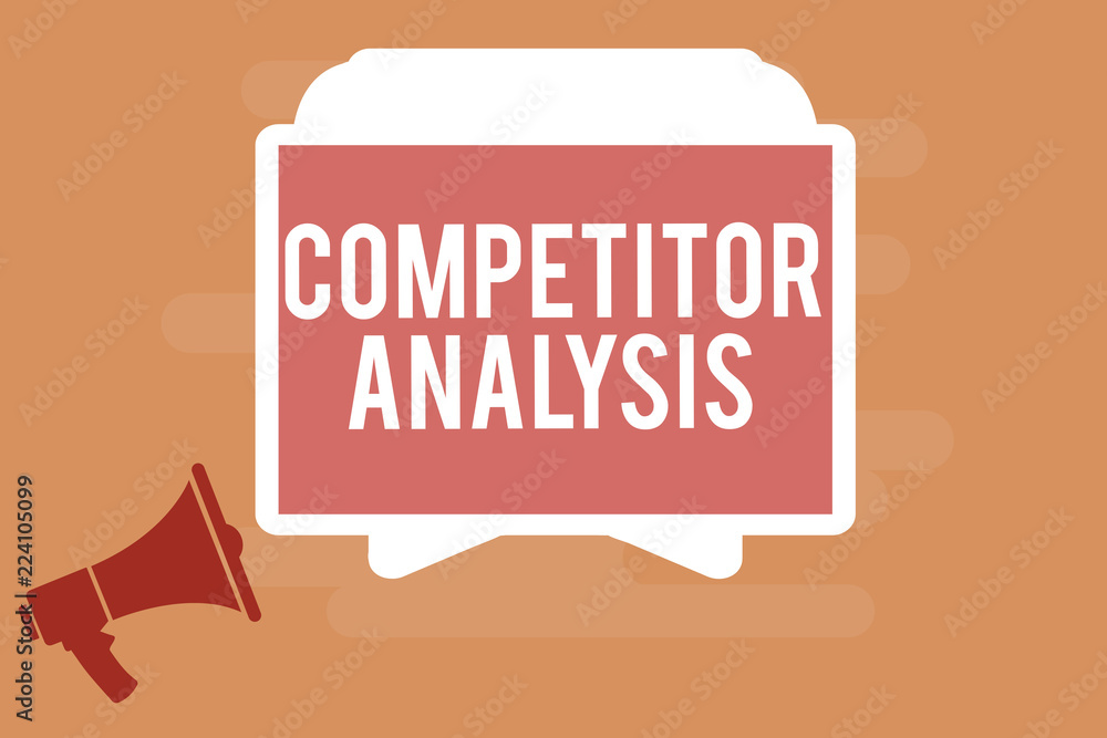 Word writing text Competitor Analysis. Business concept for Determine ...