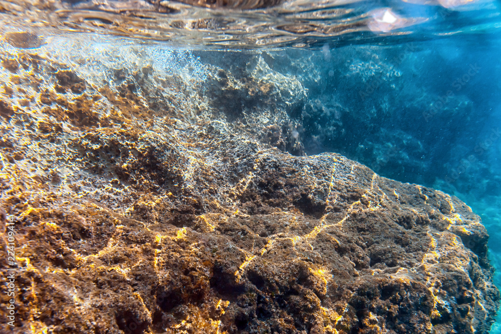 Ocean Rock Underwater