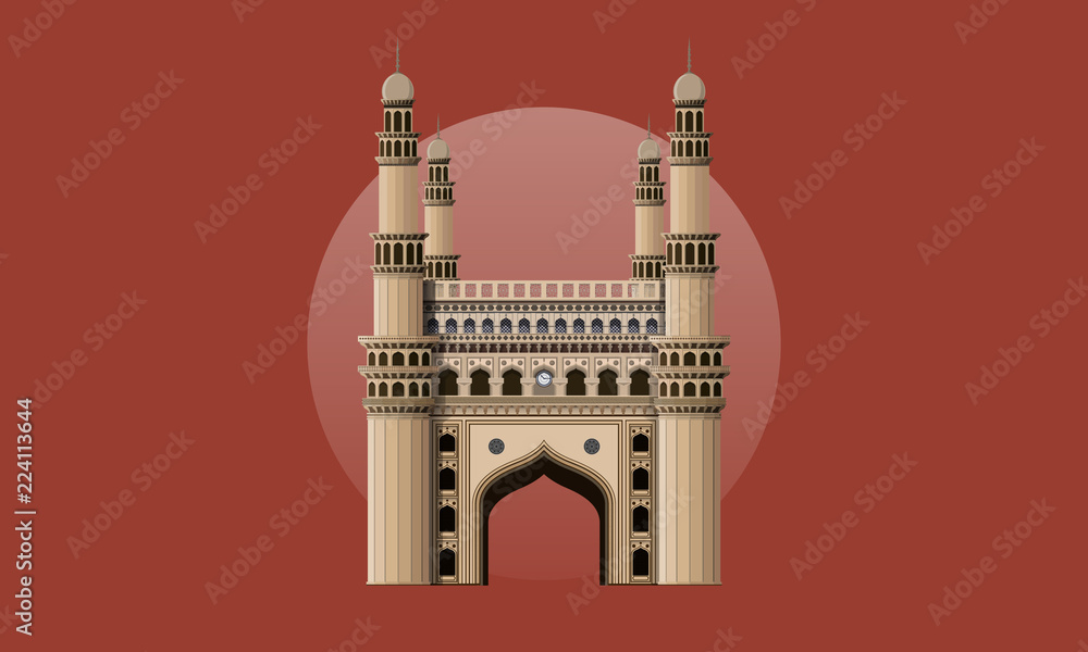 Charminar Logo Vector