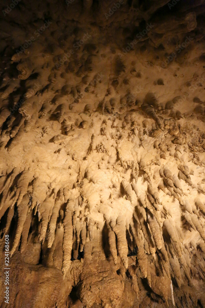 A stalagmite is a type of rock formation that rises from the floor of a ...