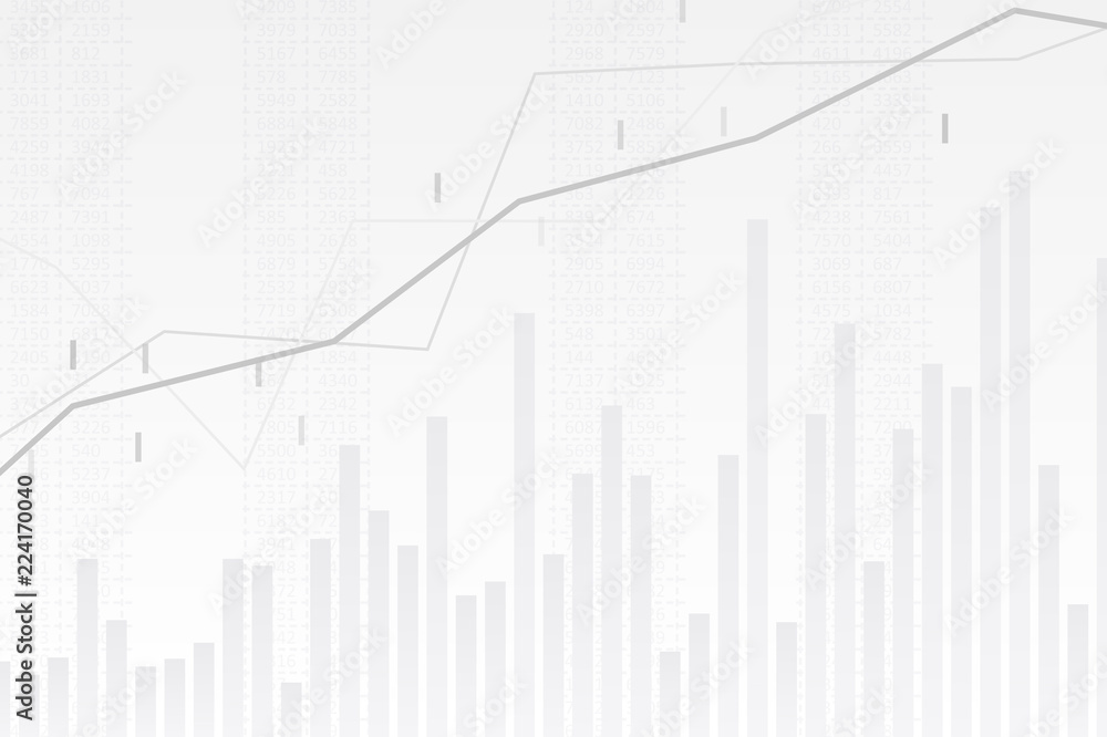 Abstract infographics visualization. Business chart graph with three ...