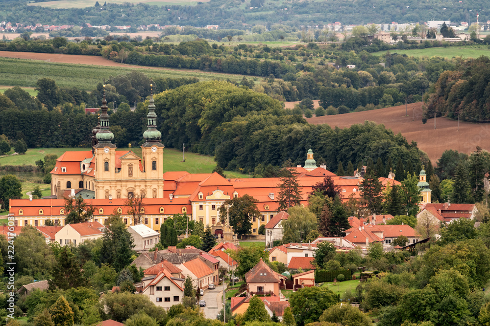 Landscape urban photography. Famous pilgrimage centre and tourist ...