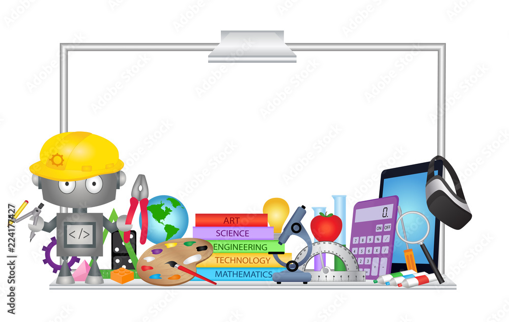 Borders Art Math Science Clipart