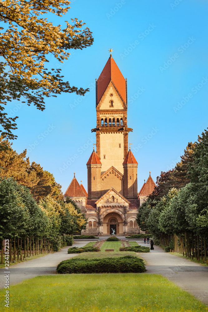 Architecture of famous chapel and crematory complex in South Cemetery ...