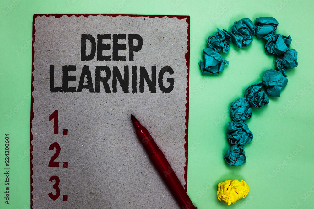 Handwriting text writing Deep Learning. Concept meaning Hierarchical ...