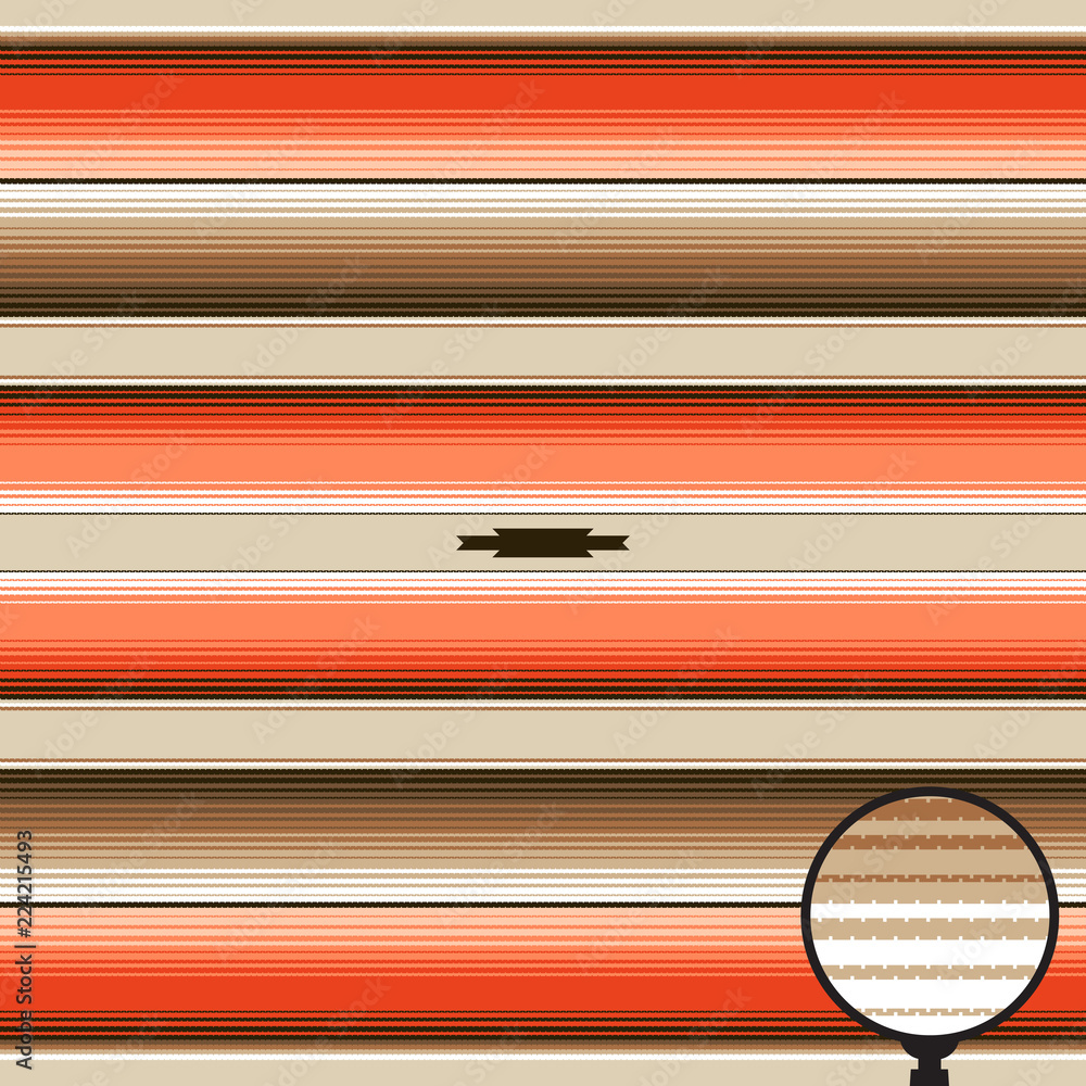 Orange, Brown & Navajo White South Western Blanket Stripes Seamless ...