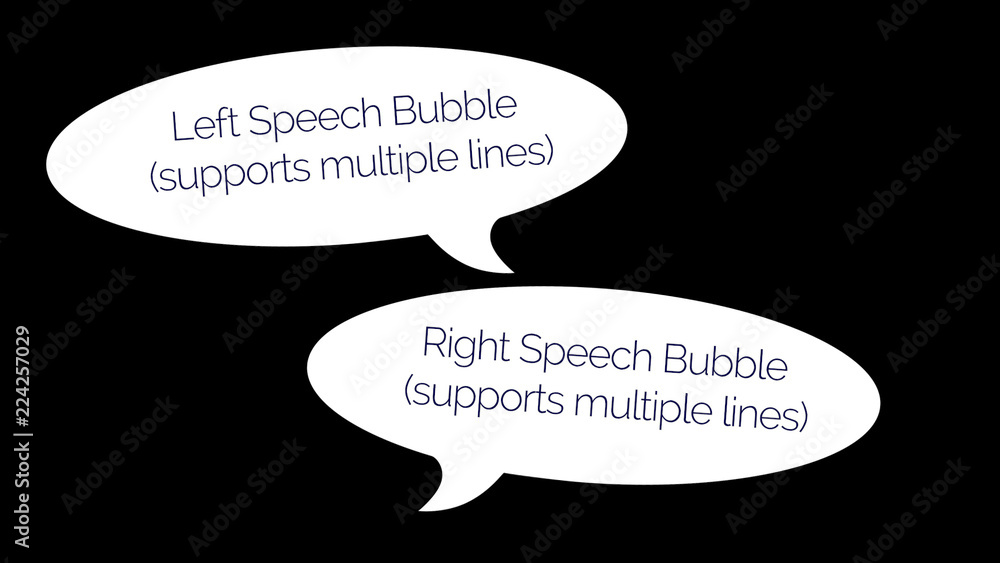 Speech Bubbles Overlay Stock Template | Adobe Stock