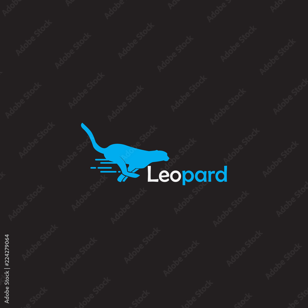 Leopard logo. Vector format, available for editing. Full-color version ...