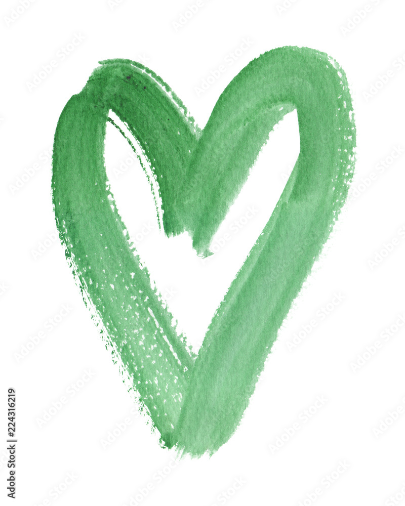Green Heart Outline