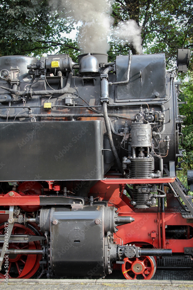 Dampflok, Detail einer Dampflok Stock Photo | Adobe Stock